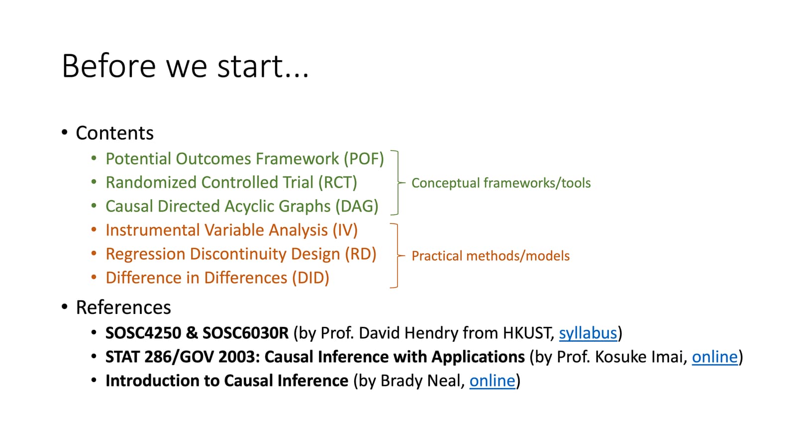 Method | A Quick Introduction to Causal Inference