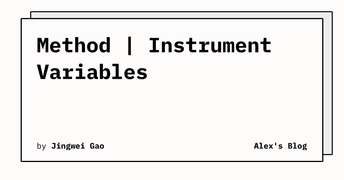 Method Instrument Variables