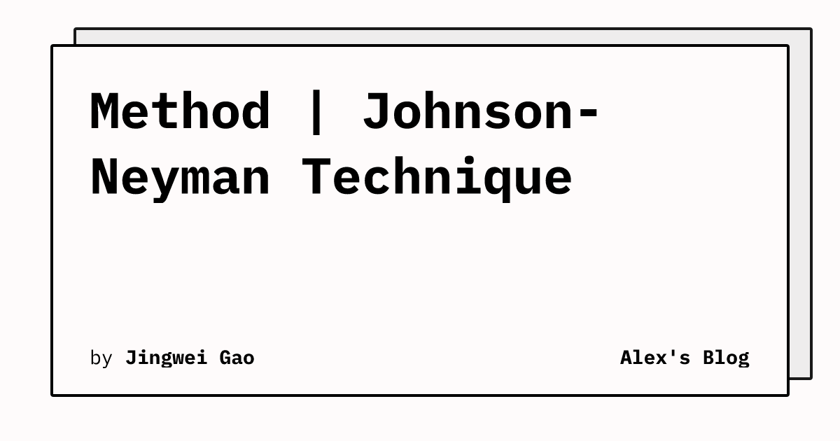 Method | Johnson-Neyman Technique